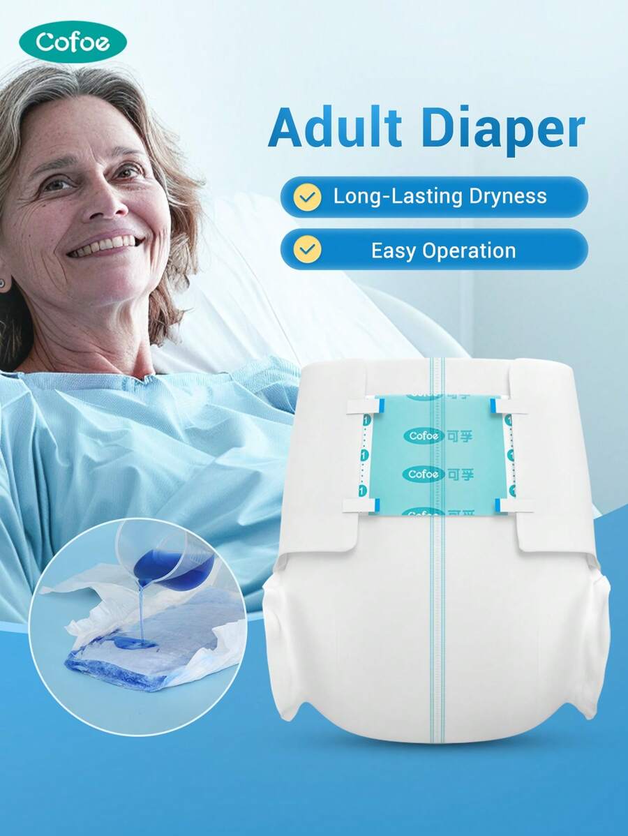 Cofoe Pañales para adultos desechables a prueba de fugas Cofoe para ancianos paralizados y ...