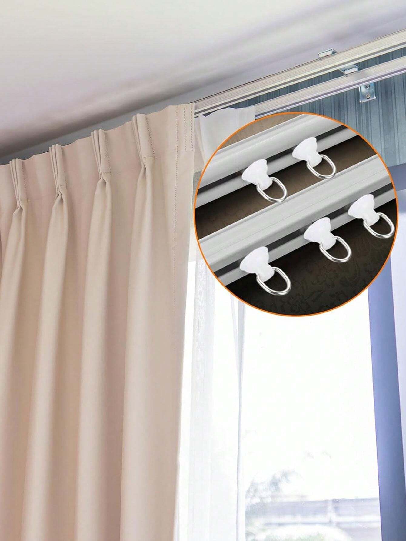 50pcs Ceiling Track Roller Curtain Track Carrier Sliding Roller For ...