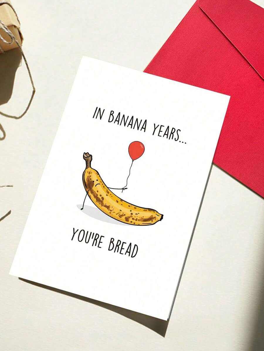 Funny Banana Bread Birthday Cards, Happy Birthday Gifts For Men Women ...