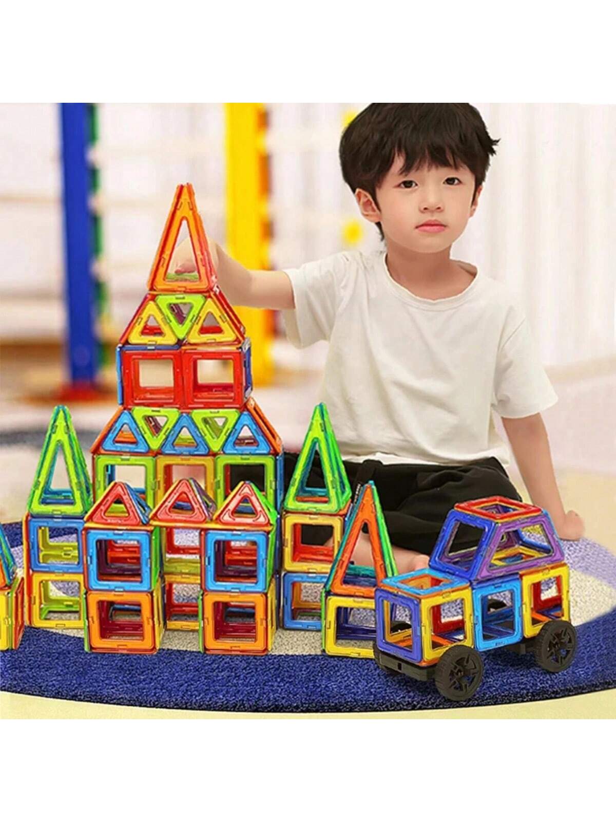 30PCS-168PCS Set Magnet Building Toys For Children Large Size, Small ...