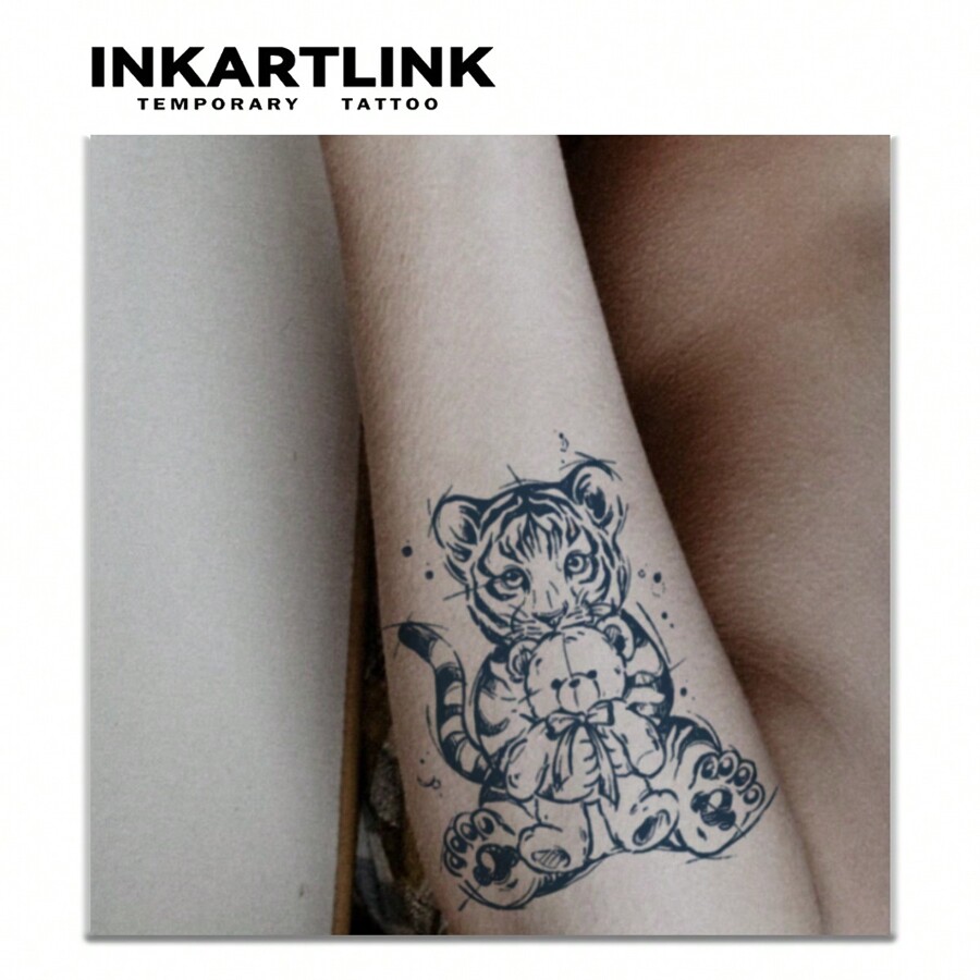 وشم بتقنية ثورية من INKARTLINK ,وشم شبه دائم, وشم دب واقعي، وشم مذهل ...