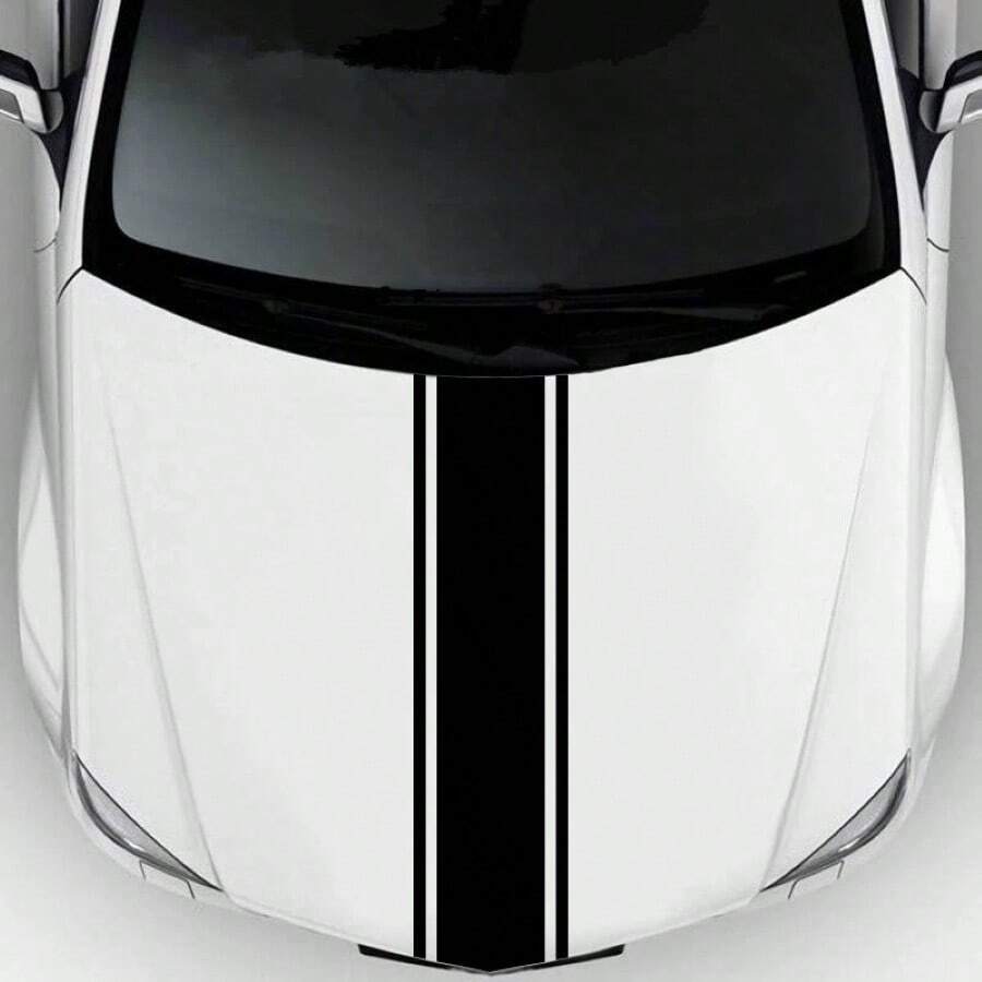 Car Hood Line Decoration Sticker, Personality Modified Racing Balance ...