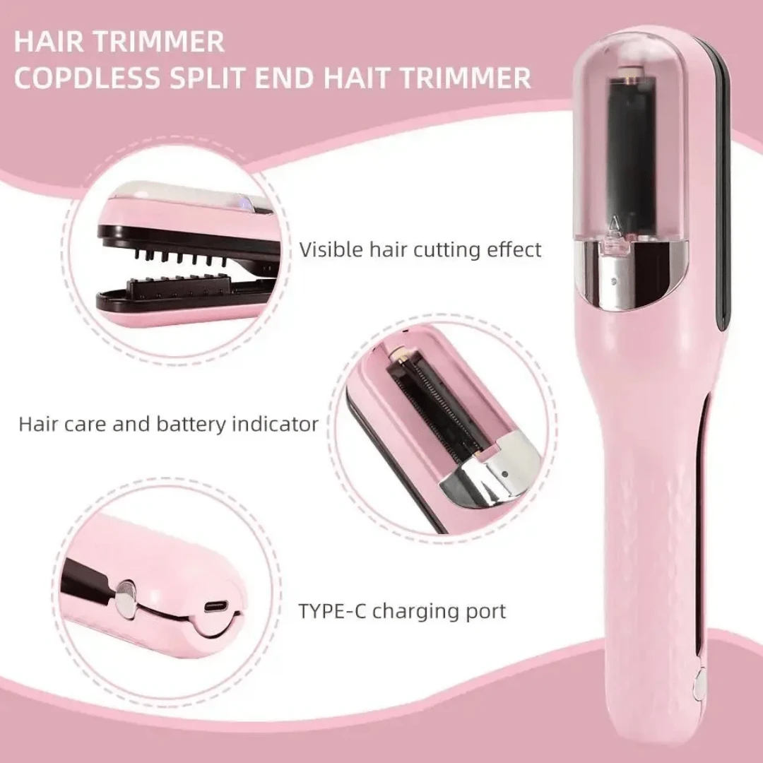 Cordless Hair End Cutting Machine Hair Split Ends Trimmer Automatic ...