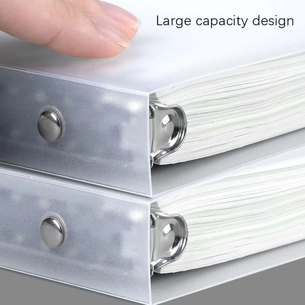 1 PC Transparent Coil Binder, A4/A5/B5 Ring Binder Cover Clean ...