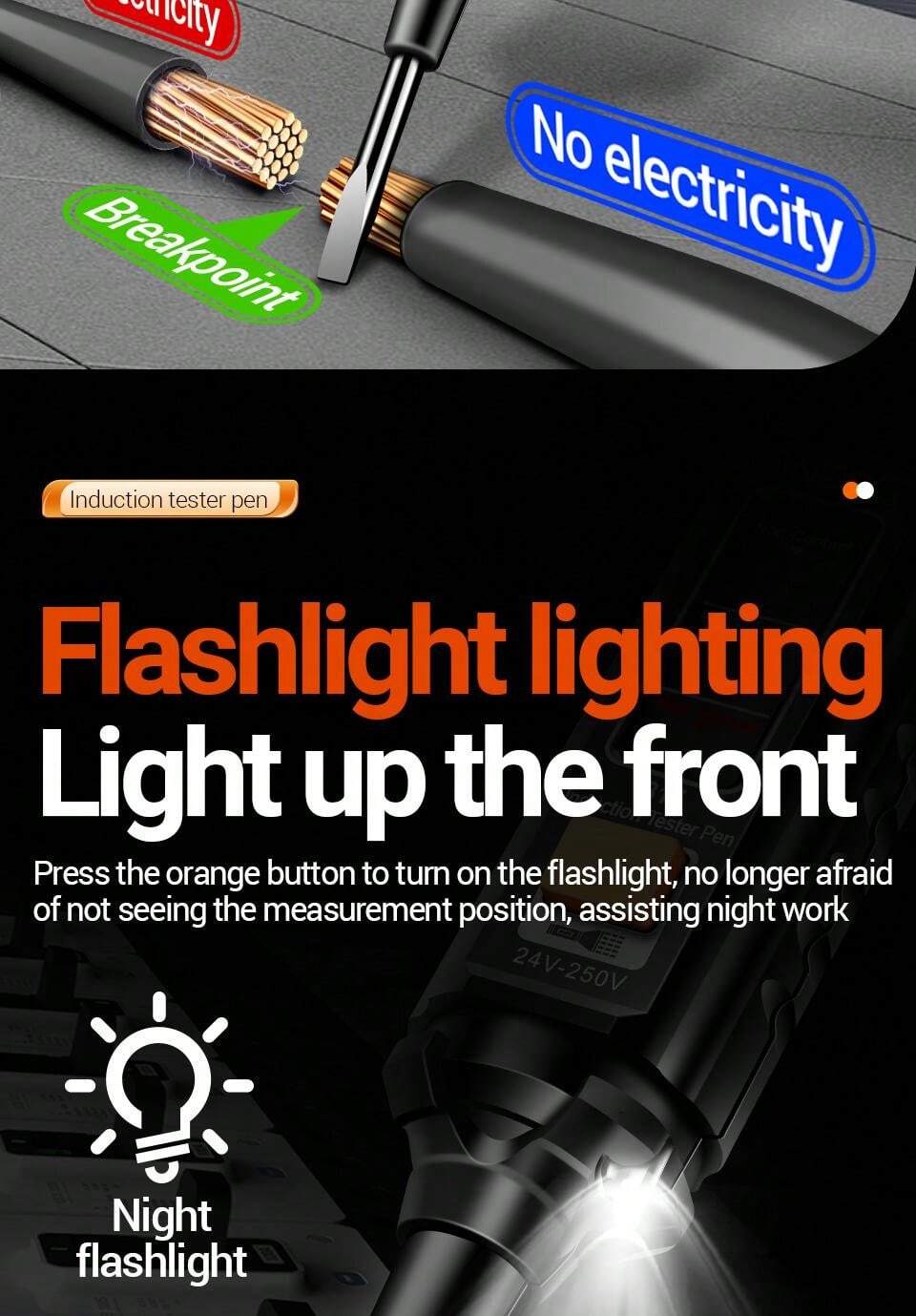 ANENG ANENG B15 Screwdriver Tester Highlight Color Indicator Light ...