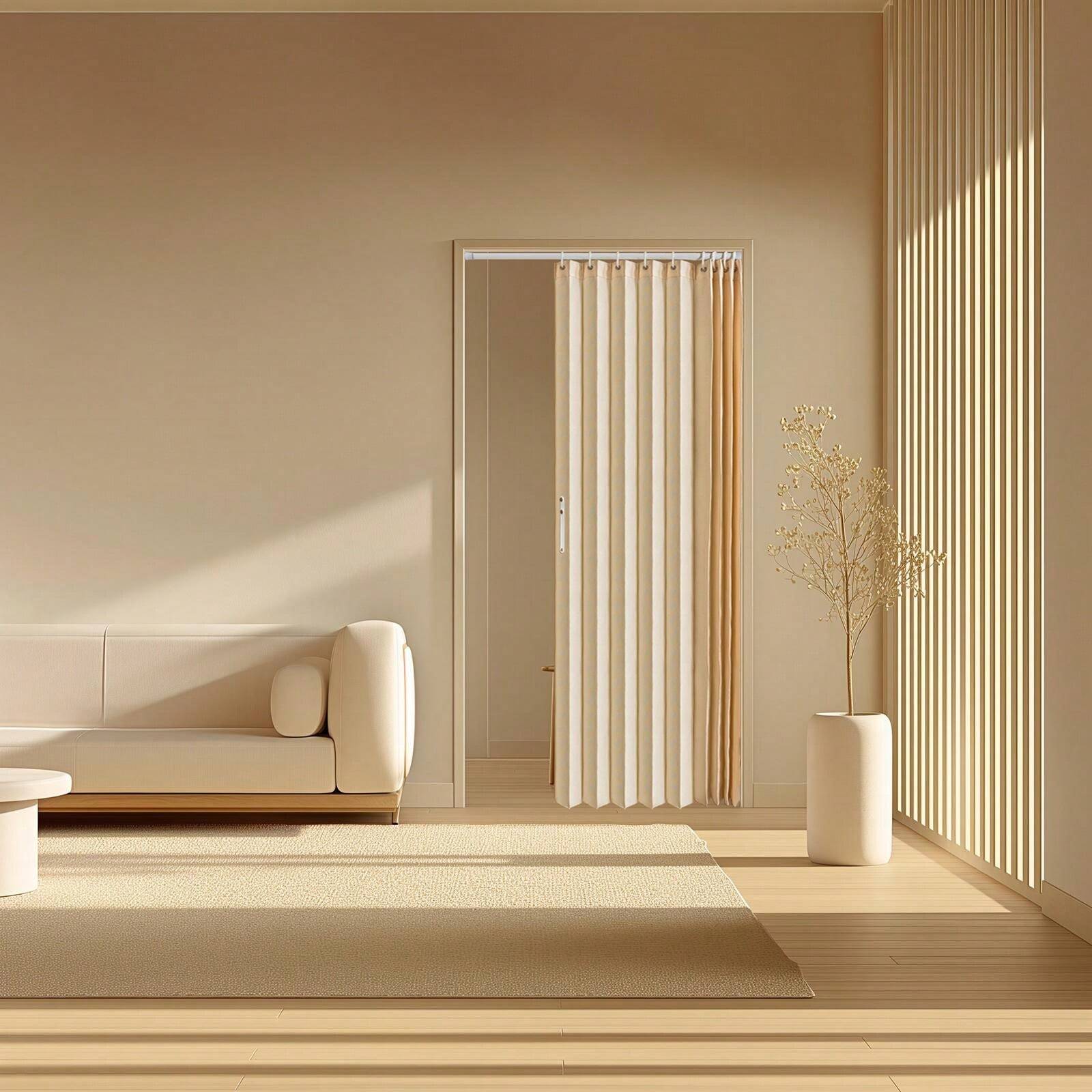 1pc Corrugated Folding Door Curtain Partition, Accordion Style Door ...