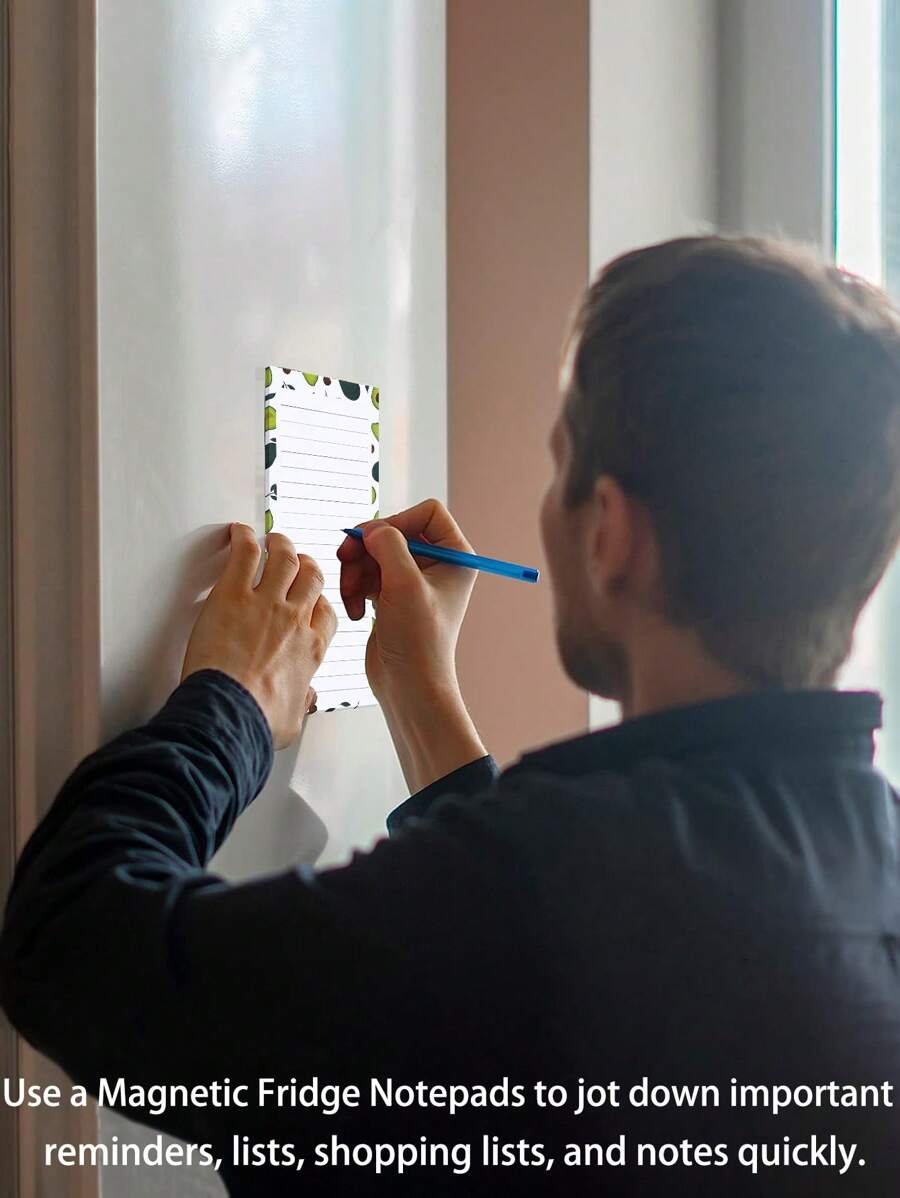 2pcs-Magnetic Fridge Notepads – School Supplies Notepads For Grocery ...