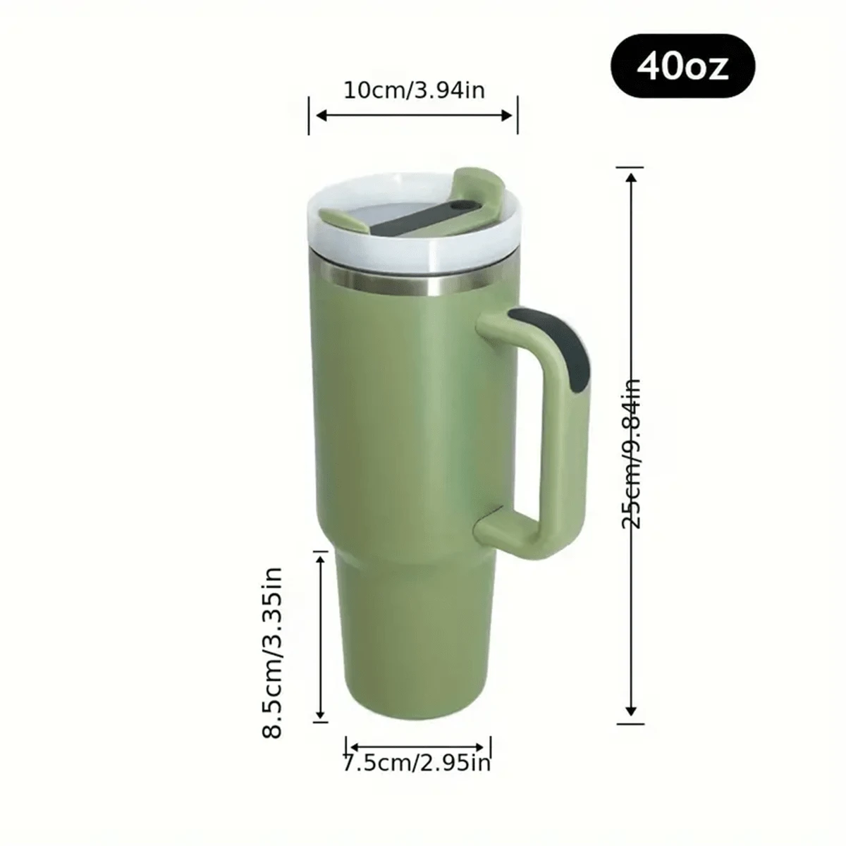 Isolierbecher der 2. Generation mit 40oz Fassungsvermögen, Auto Becher aus 304 Edelstahl mit ...