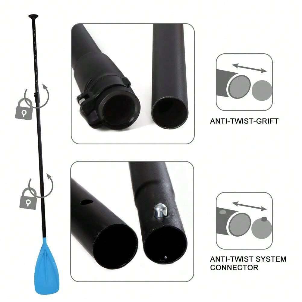 SUP Paddle - 3 Pieces Adjustable Aluminium SUP Paddle Alloy Shaft ...