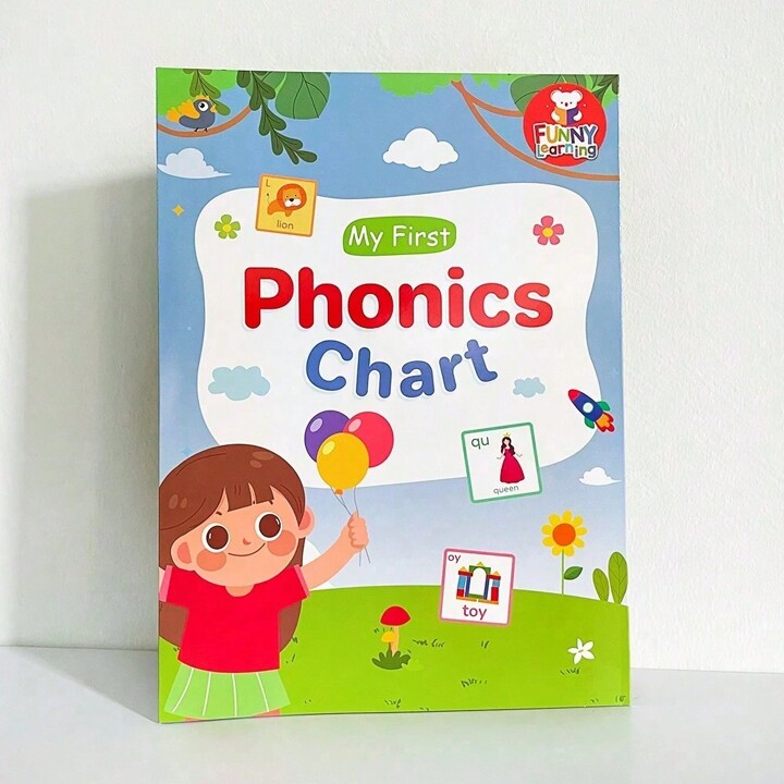 My First Learning Chart And Phonics Chart Set English Words Educational ...