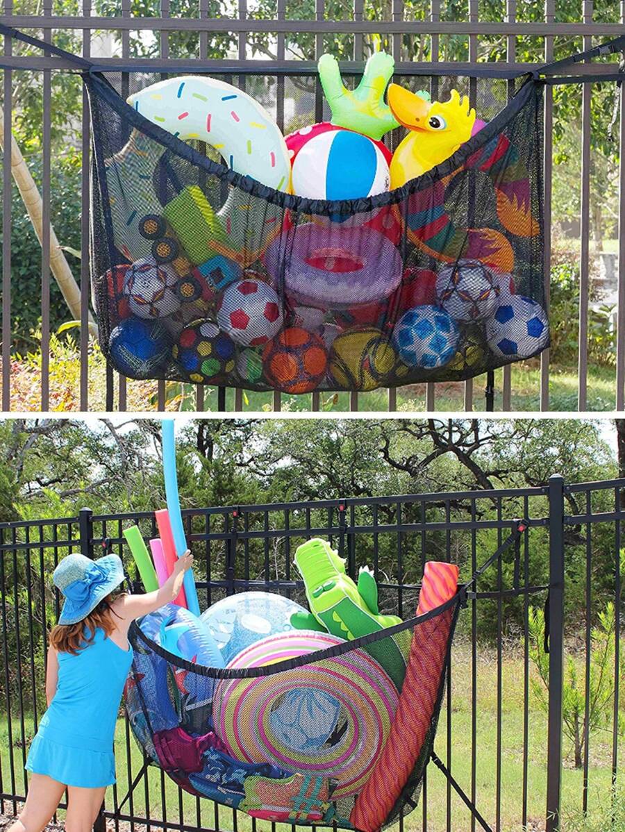 1pc Large Capacity Pool Storage Net Bag, Giant Adjustable Pool Buoy ...