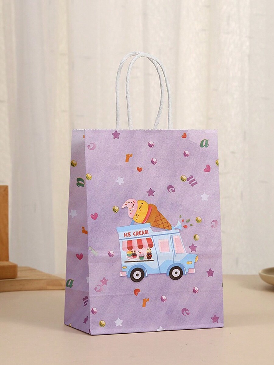 12pcs Ice Cream Cone Design Handheld Bags For Summer Travel Gift ...