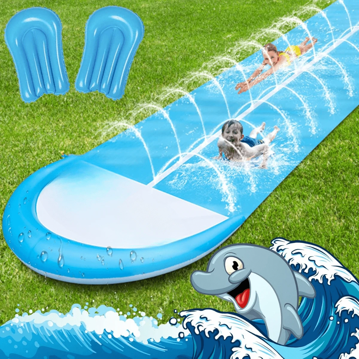 30 Foot Slide, Heavy Duty Lawn Slide, Extra Long Slide, With 2 ...
