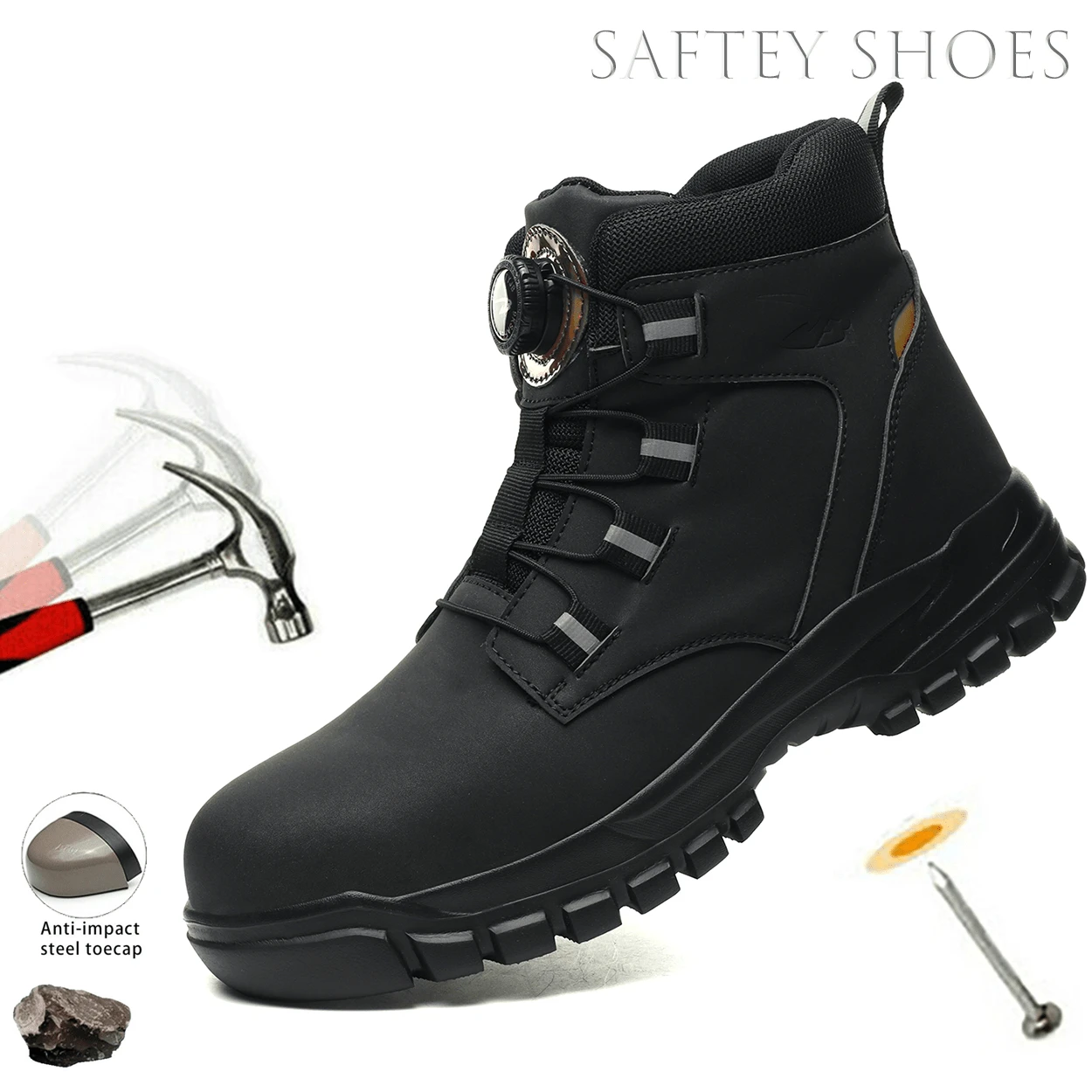 Steel Toe Sneakers For Men Indestructible Work Shoes Lightweight ...