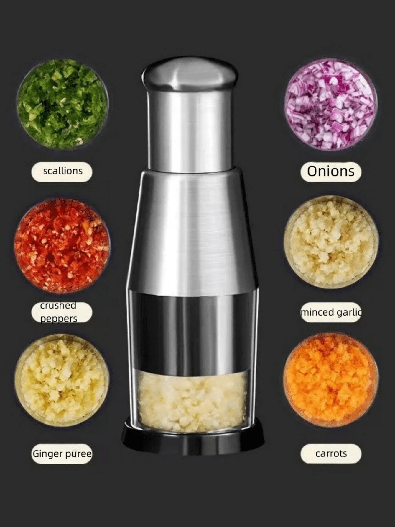 1pc Manual Compact Mini Diced Food Chopper, Multifunctional Manual ...