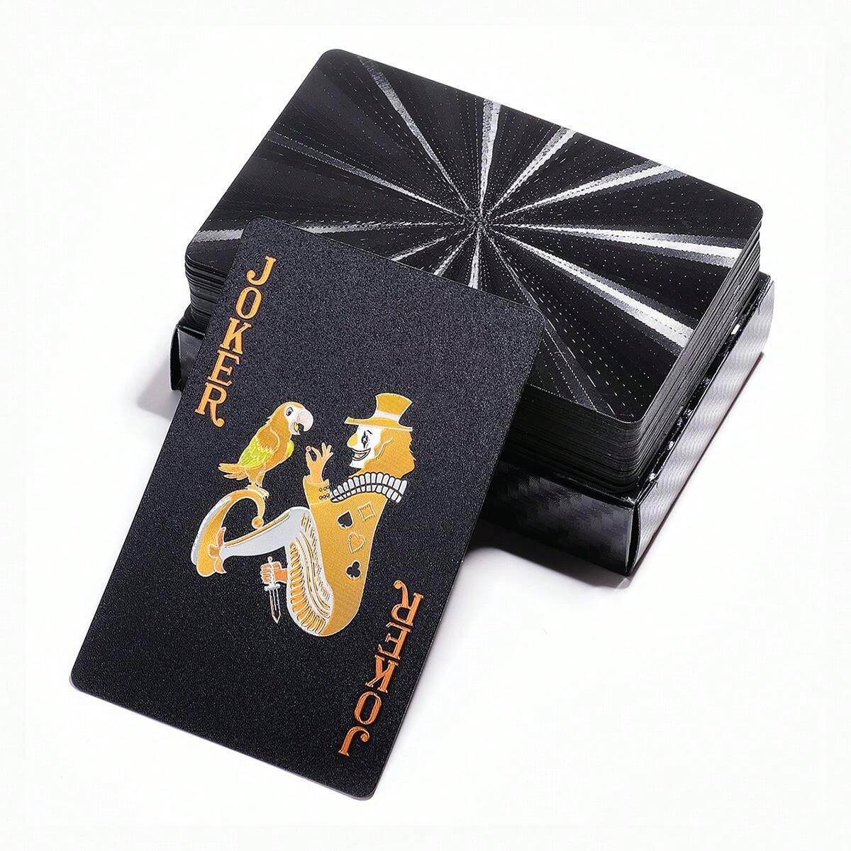 Cartas de Jogar com Folha de Ouro Cartas de Plástico PVC À Prova D'Água ...