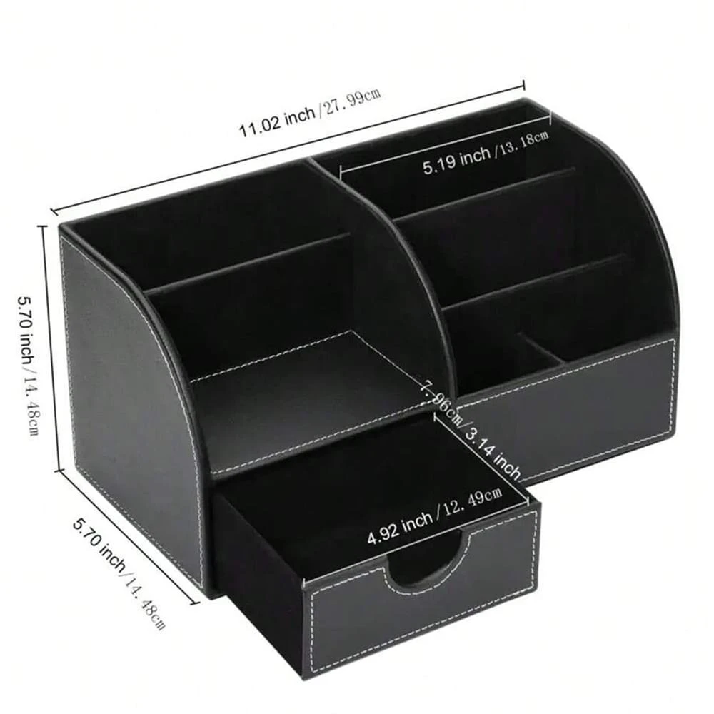 Vlando Office Desk Organizer Leather Desktop Organizer Caddy With ...