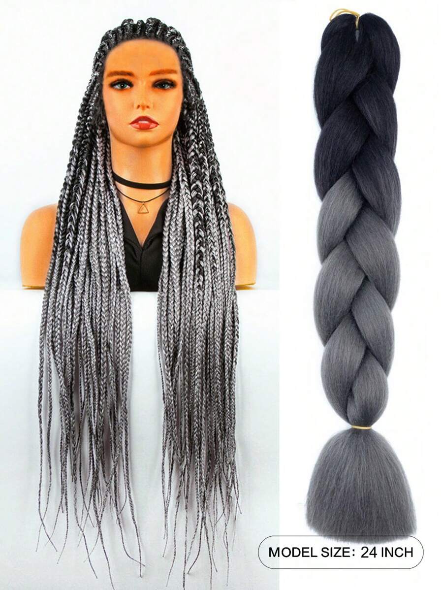 1piece Synthetic Braiding Hair Ombre Braiding Hair Packs Jumbo Braid ...