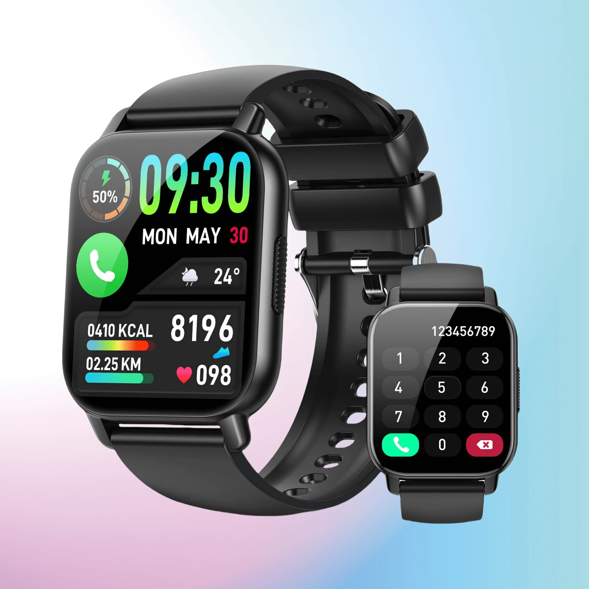 Smartwatch con llamada Bluetooth, pantalla colorida de alta definición ...
