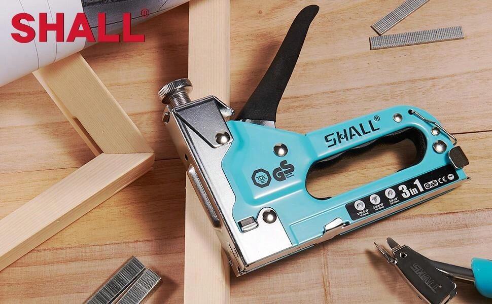 SHALL Staple Gun Heavy Duty, 3-In-1 Upholstery Staple Gun Kit With 3000 ...
