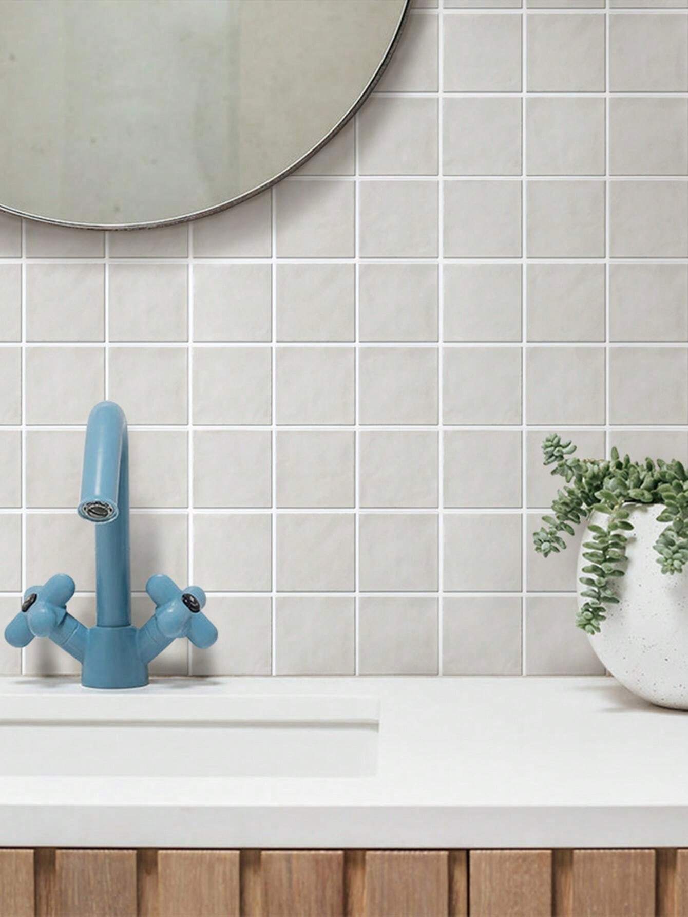 3D Decorative Tile Stickers, 3D Square Peel And Stick Wall Tiles, Self ...