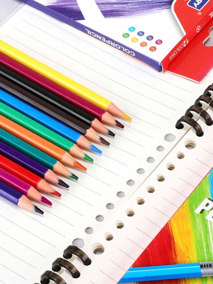 Art Supplies Color Pencils 12 Color Pencils For Students Professional ...