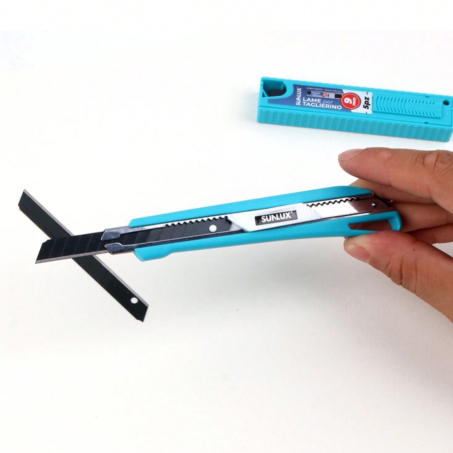 MOTARRO Retractable Utility Knife Stainless 30 Degree Blade Paper Box ...