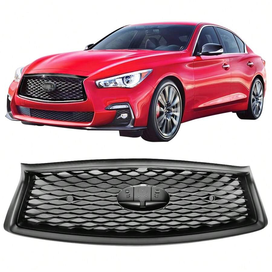 Front Grille Compatible With 2018-2024 Infiniti Q50, ER Style Car Grill ...