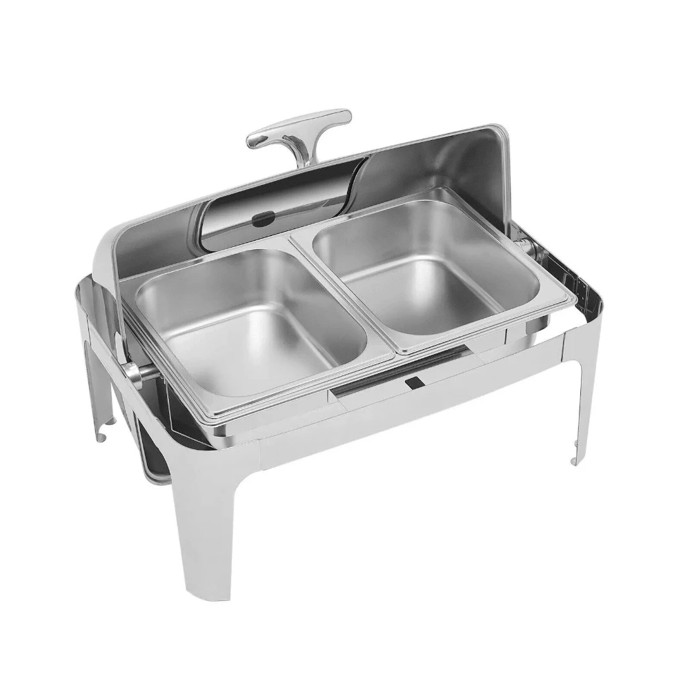 Chafing Dish Roll Top Chafing Dish Buffet Set, Chafer Food Warmer With ...
