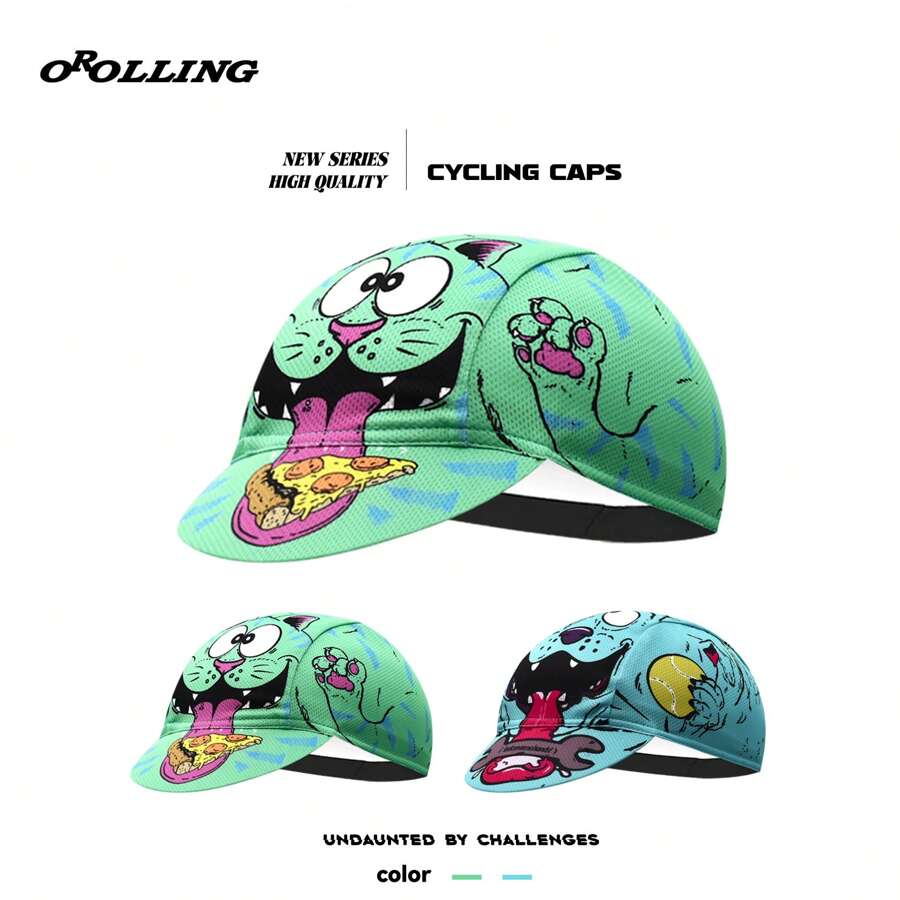 Cycling Cap Grass Green Azure Funny Puppy Outdoor Sport Ride Hat ...