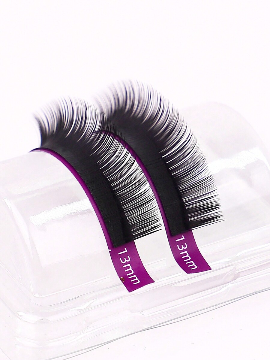 16 Rows Single Root Round Hair Grafted False Eyelashes, Dense ...
