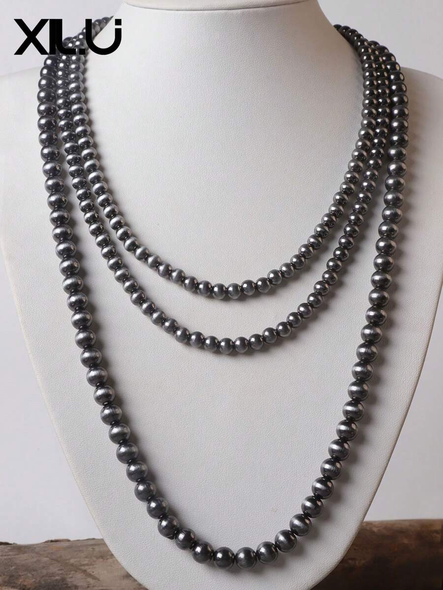 Western Cowboy Style Beaded Necklace, Perfect For Daily Wear And ...