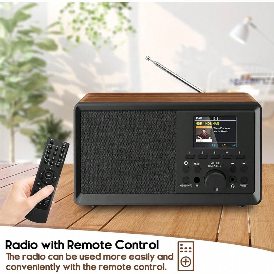 Wholede DAB Plus Radio With Bluetooth, DAB Radio With Remote Control ...