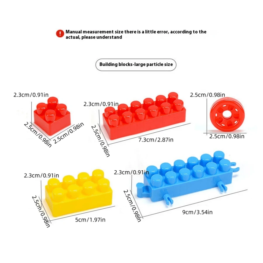 Creative Children's Plastic Building Blocks Toy, Developing Kids' Brain ...