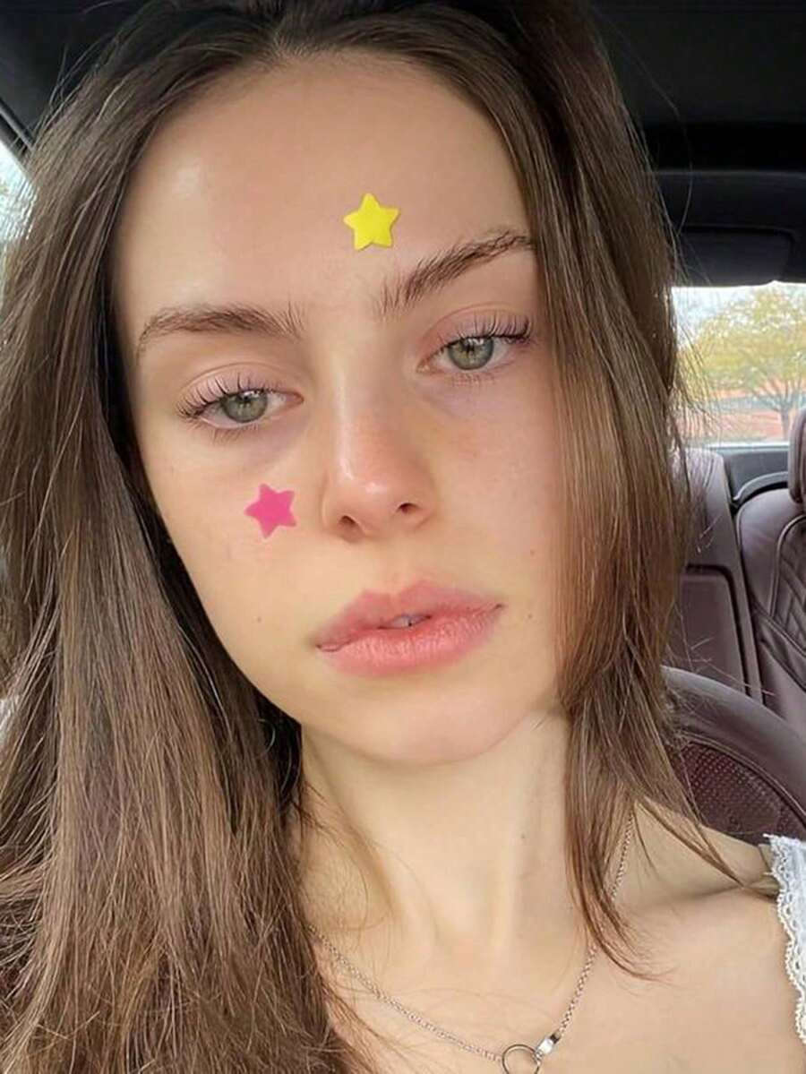 320pcs-Cartoon Facial Cover Colored Stickers,Hydrogel Patch, Essential ...