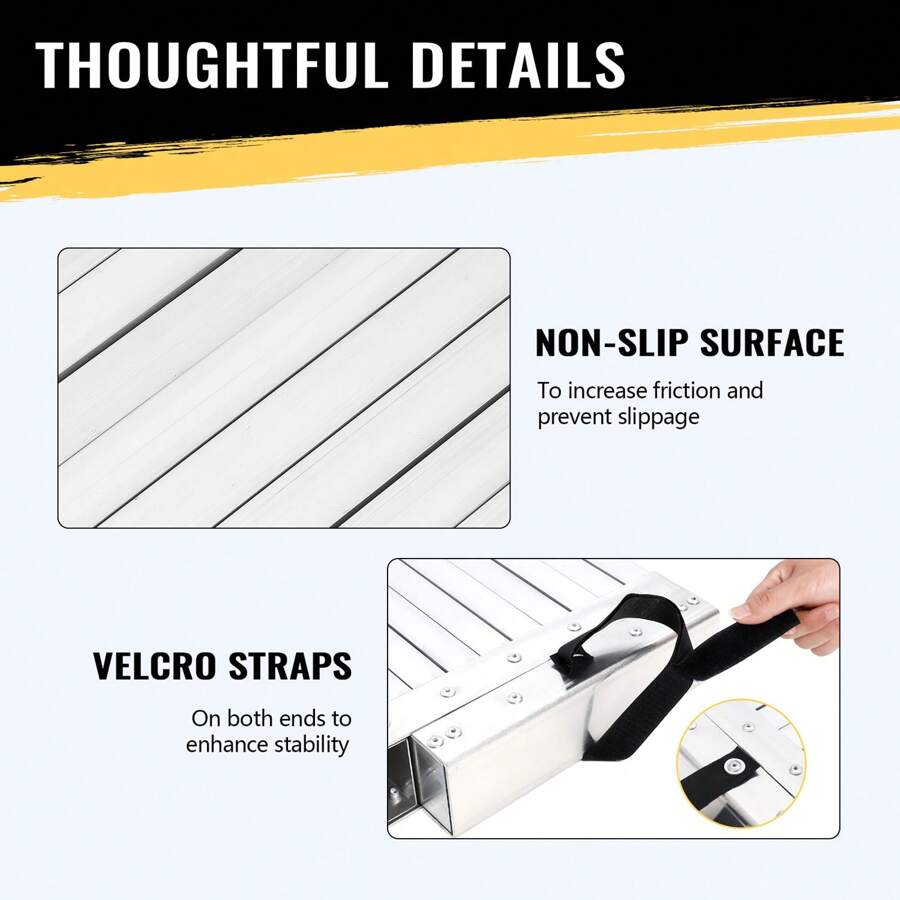 6-9ft Telescoping Work Plank, Aluminum Plank, Adjustable Work Platform ...