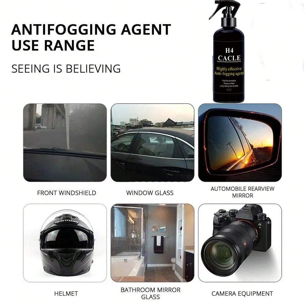 H4Cacle Anti-Fog Spray Glass Anti Fog Coating Agent Defogger Long ...