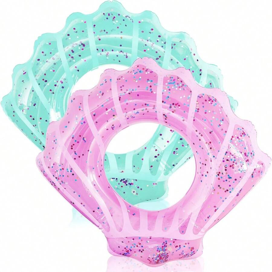 1 Pc Shell Swim Rings For Kids Adults Pool Swimming Ring Inflatable ...