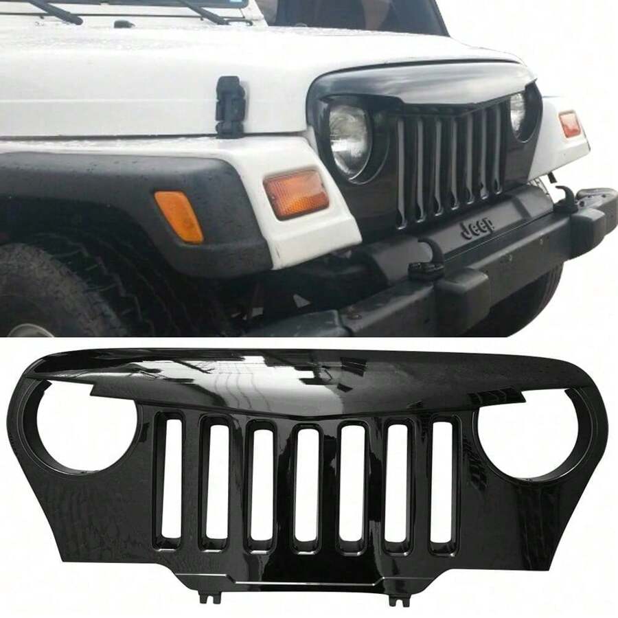Front Grille Compatible With 1997-2006 Jeeps' Wranglers', Angry Bird ...