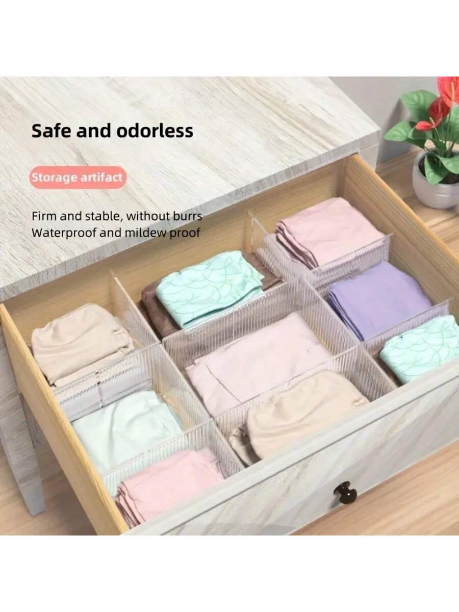 4pcs Modern Simple DIY Grid Storage Panels With Separators For Sorting ...