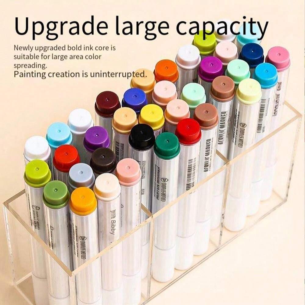 9 Colors Skin Tone Acrylic Marker Pens Set, Flexible Tip Markers For ...