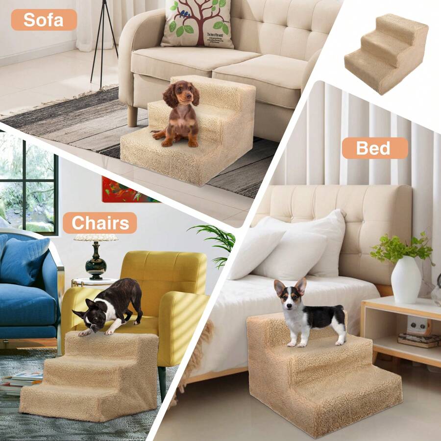 Lightweight, Sturdy Dog Steps For Small Dogs, Sofas, And High Beds ...