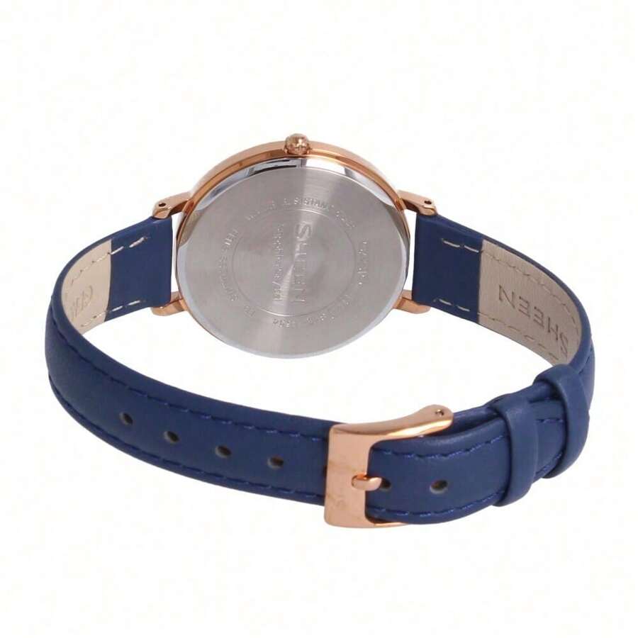 Casio SHEEN WoMens Womens Unisex Watch Quartz Sapphire Leather Navy ...