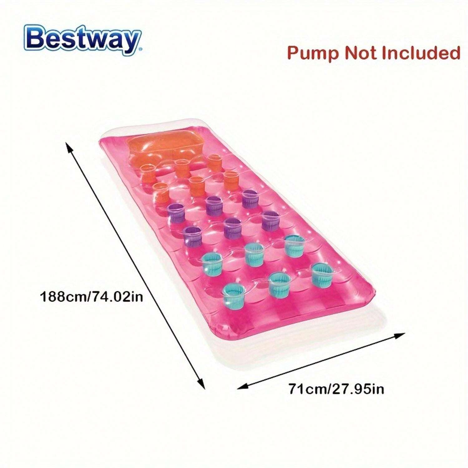 Bestway 18-Hole Fashion Floating Row Swimming Pool Paddle Board Water ...