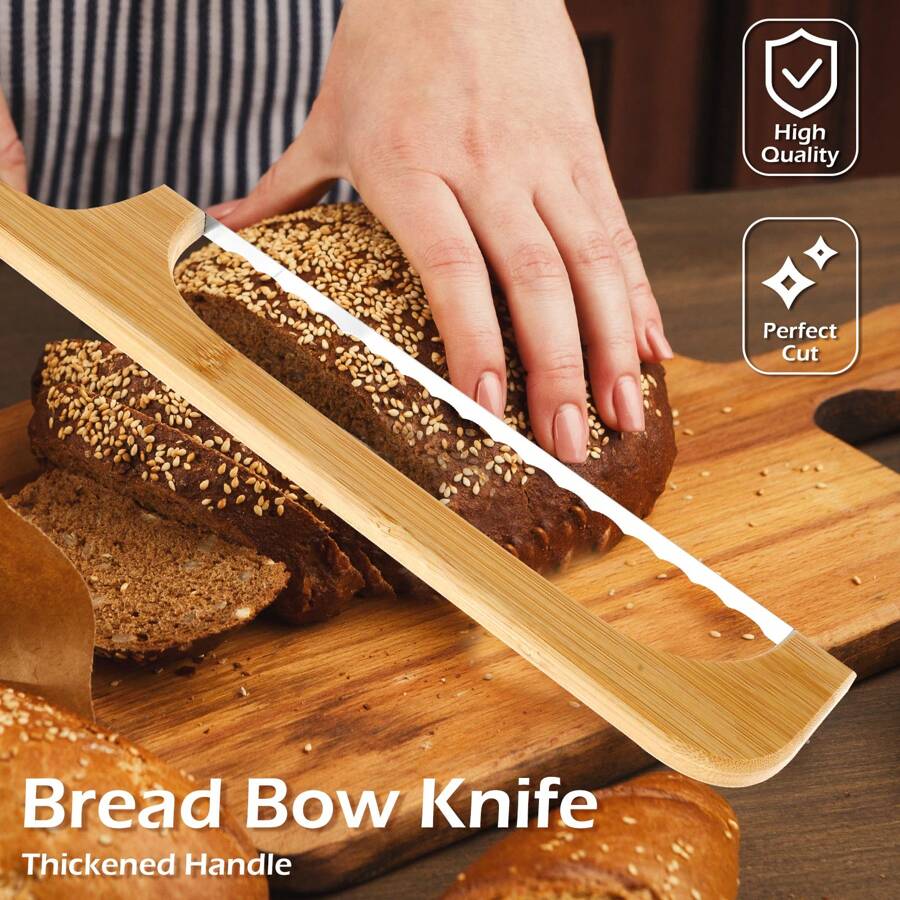 Bread Bow Cutter For Right Or Left-Handed Use Stainless Steel Bread ...