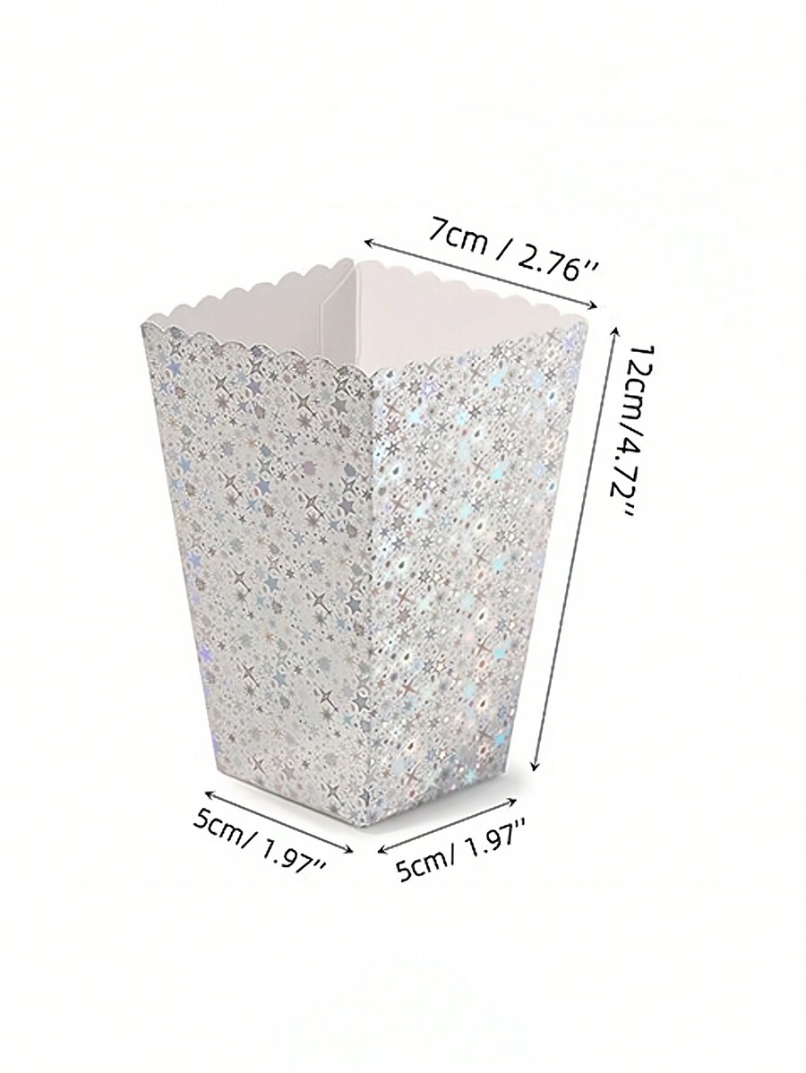 10pcs Laser Print Mini Popcorn Box Party Gift Candy Box Family Party ...
