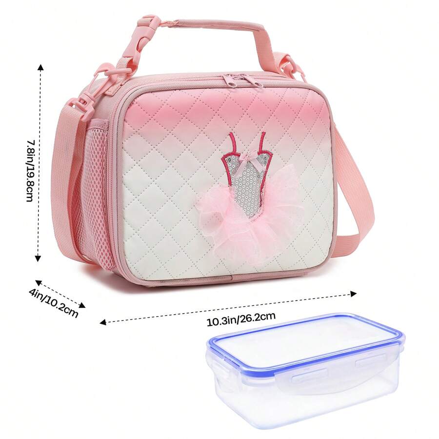 Beaulyn Girls Lunch Bag-Lunch Box Kids Durable Water-Resistant ...