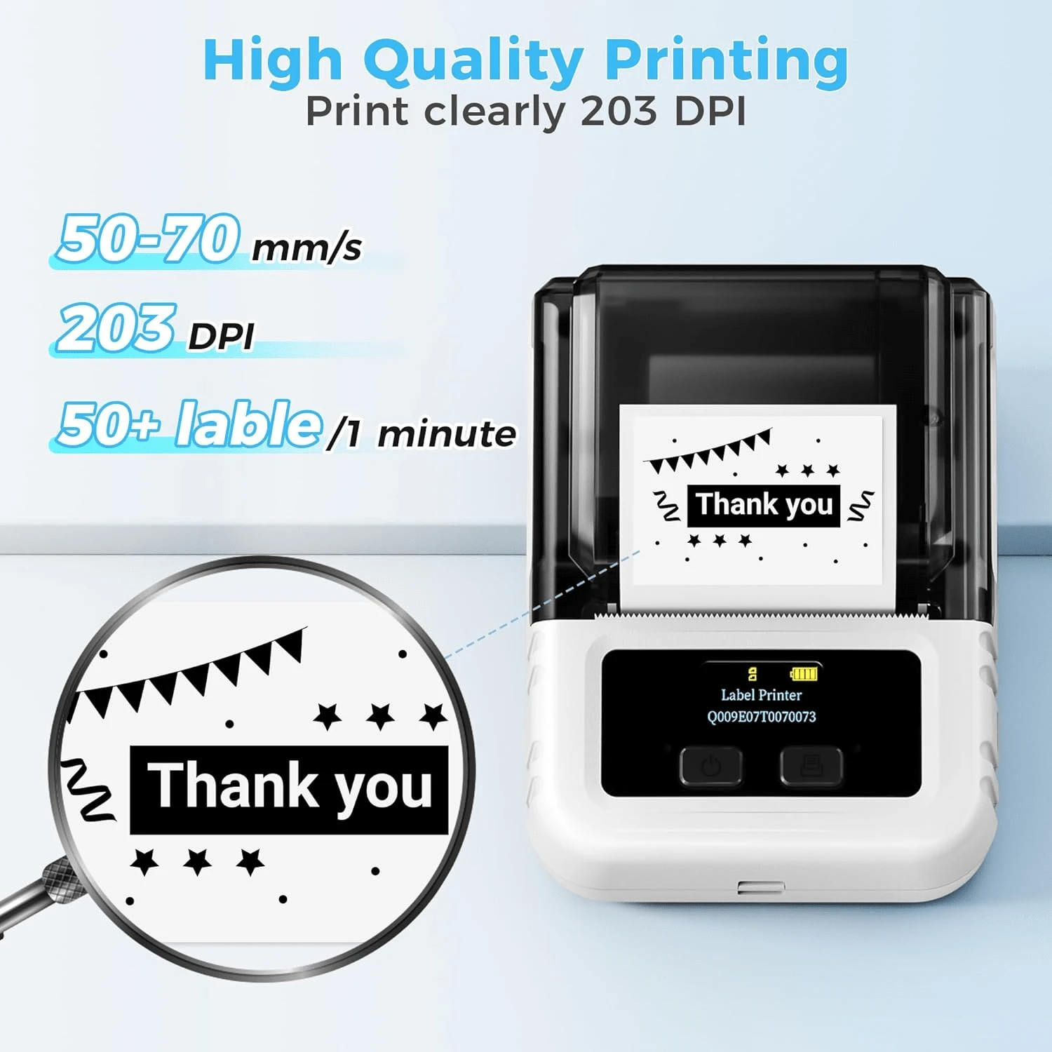 Phomemo Phomemo M120 Label Maker- Barcode Printer Bluetooth Thermal Label Maker Machine 2 Inch ...
