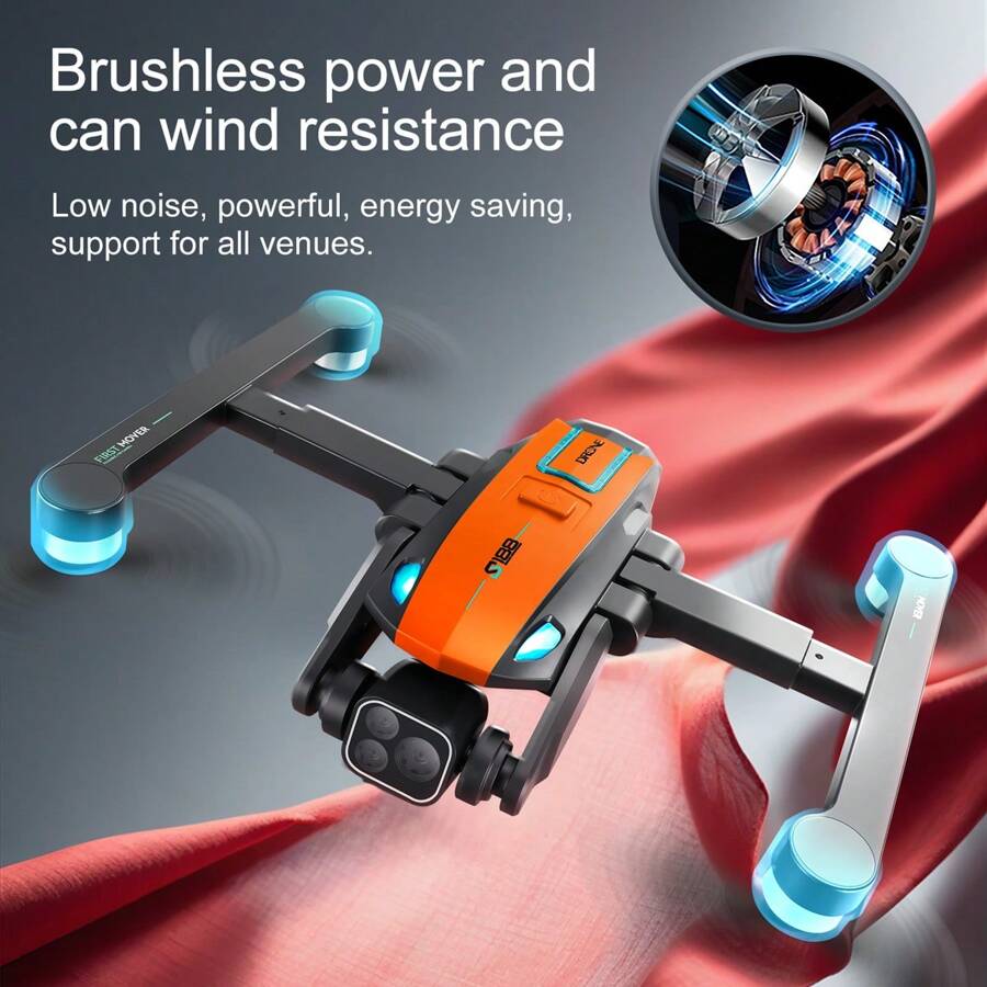 Drone S188 projetado de forma única: Câmera HD, Motor sem Escova ...