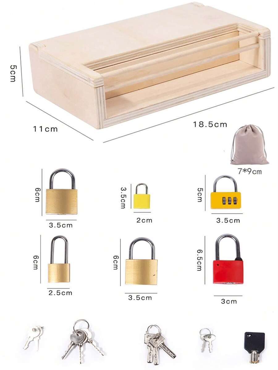 Montessori Lock Toys - Educational Toy For Teaching Daily Life Skills ...